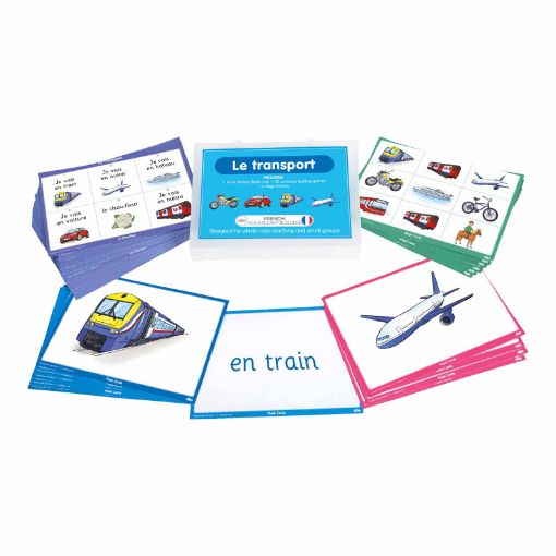 All Prints | TTS French Transport Vocabulary Builder Activity Cards
